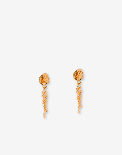 Metal clip-on earrings | Moschino