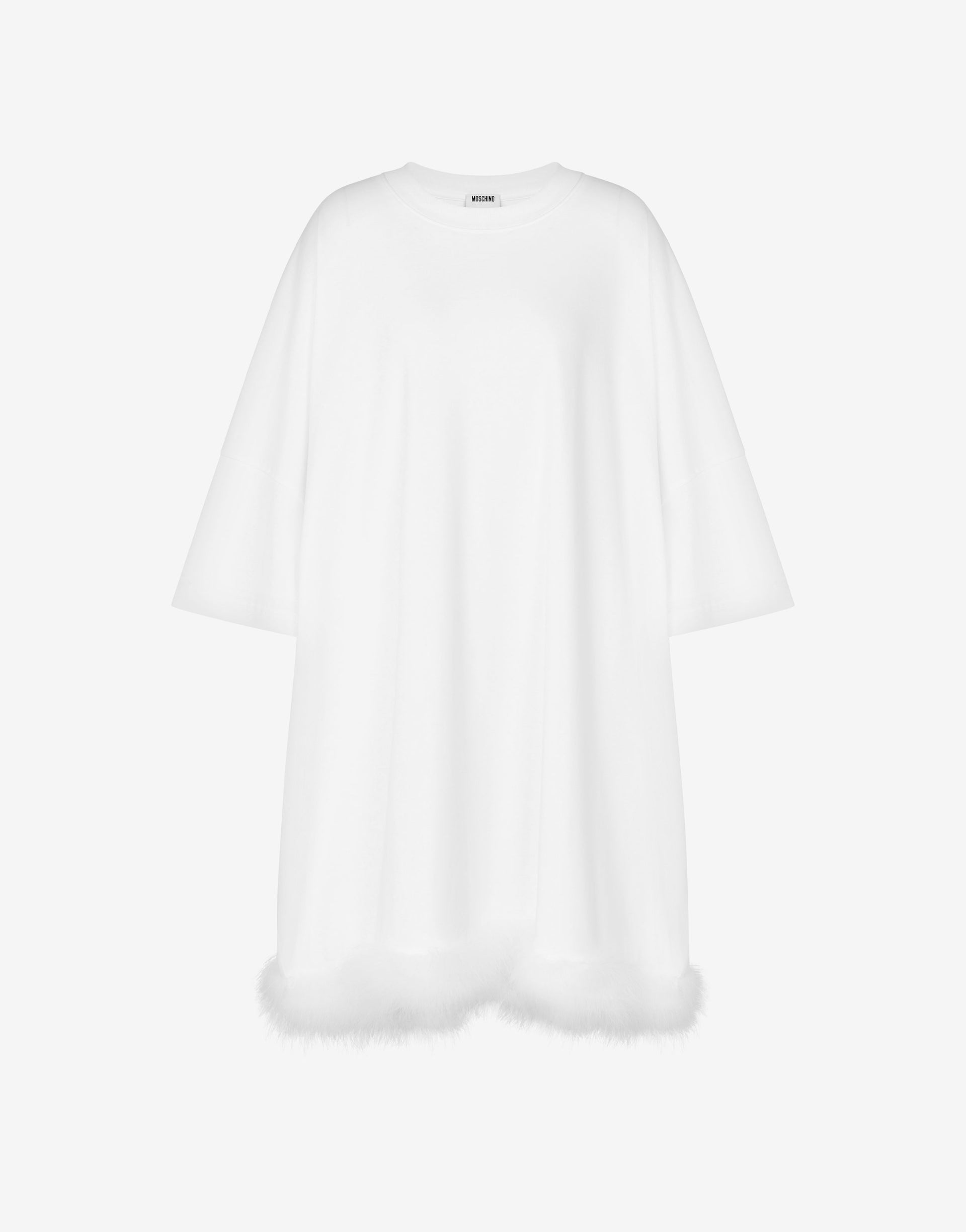 Embellished heavy cotton dress | Moschino